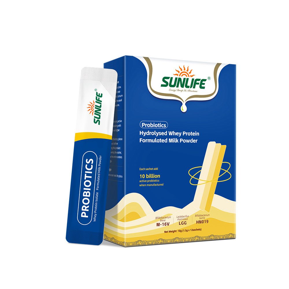 Sunlfie Probiotics Hydrolysed Whey Protein Formulated Milk Powder ...